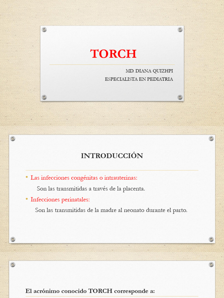 TORCH | PDF | Infección | Parto