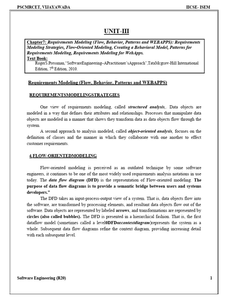 Unit - 3 (Part 2 Requirment Modeling) | PDF | Use Case | Conceptual Model