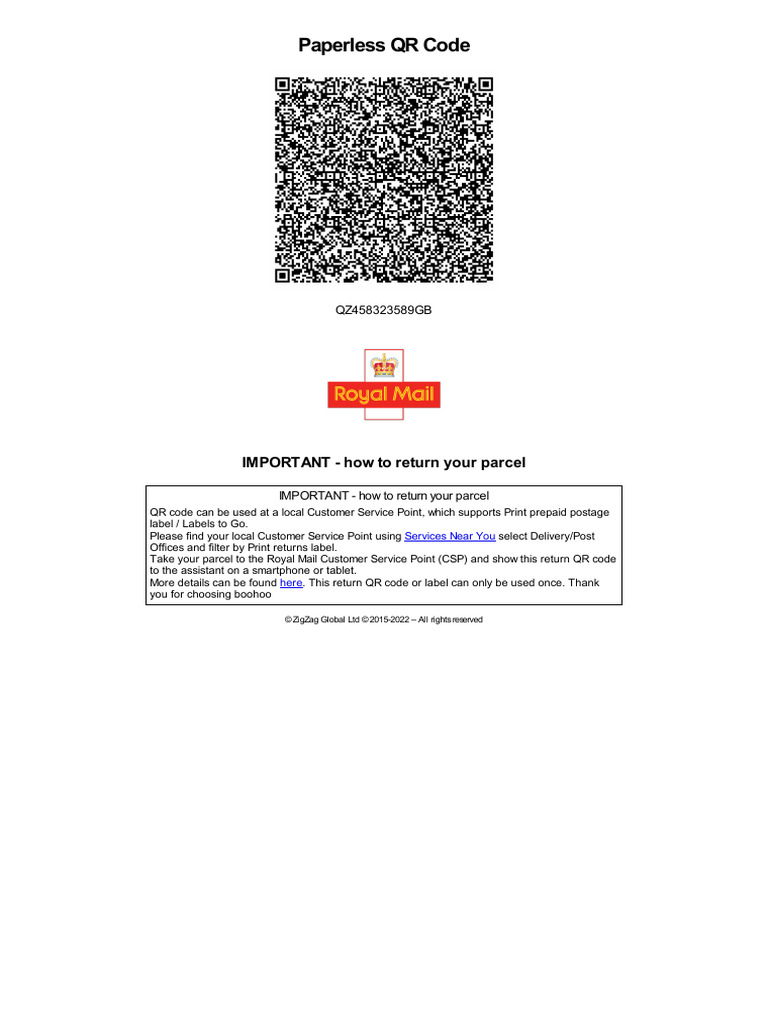 How to Return Your Boohoo Parcel | PDF