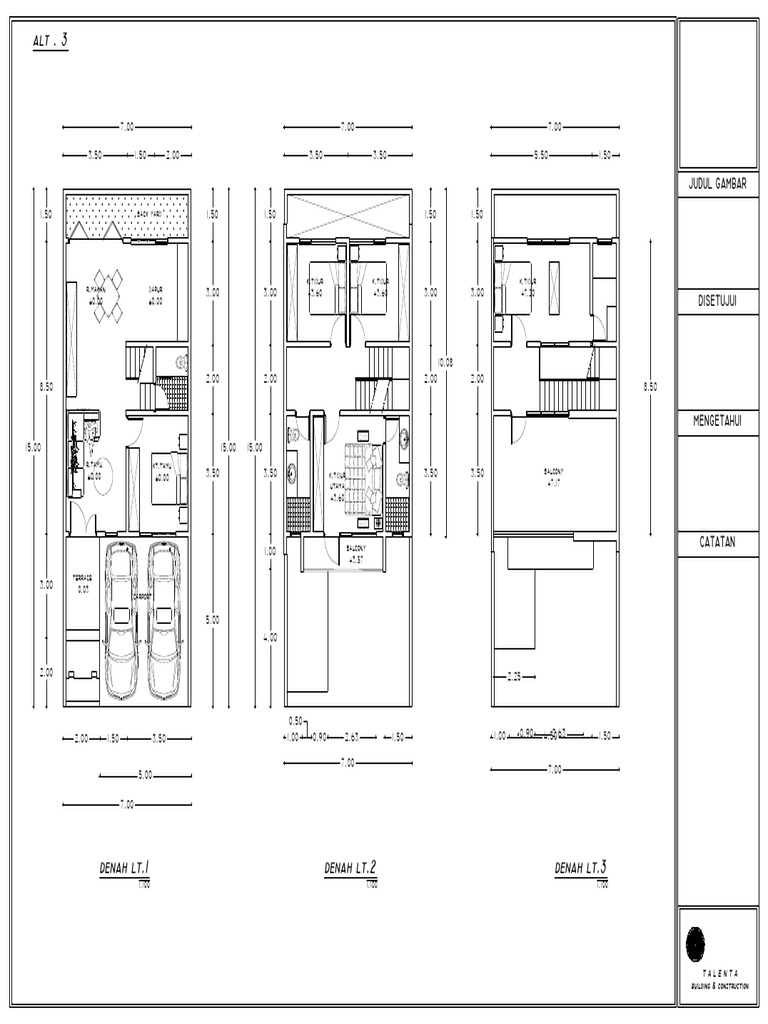Denah 3 | PDF