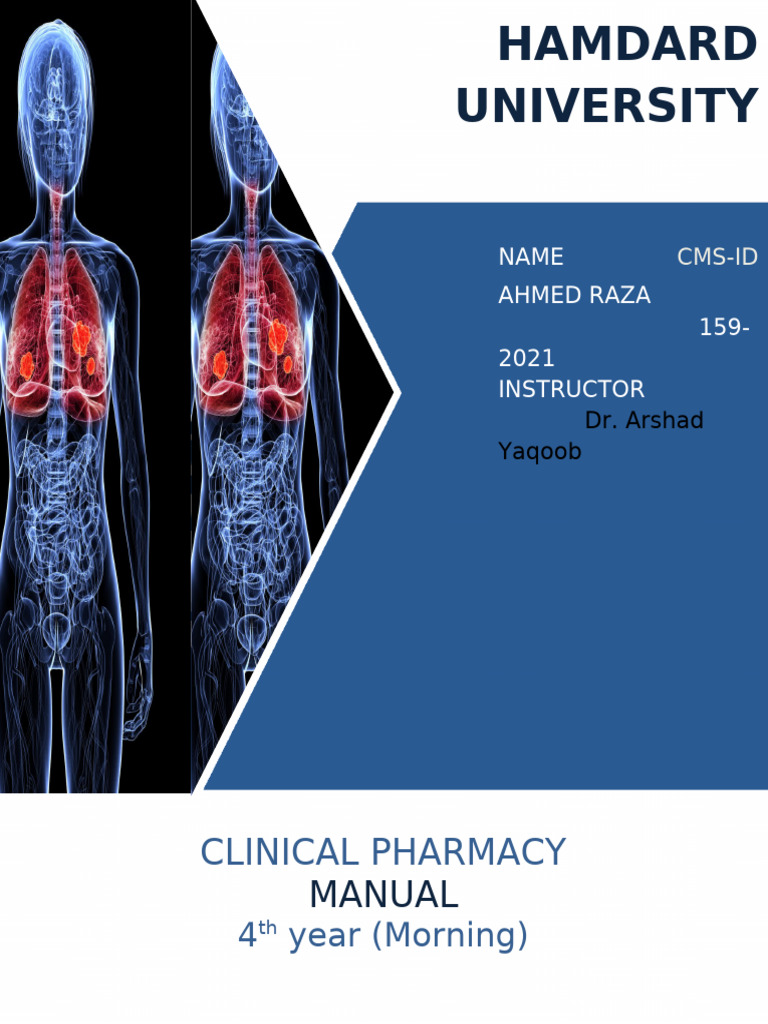 Clinical Pharmacy Manual 4th Year | PDF