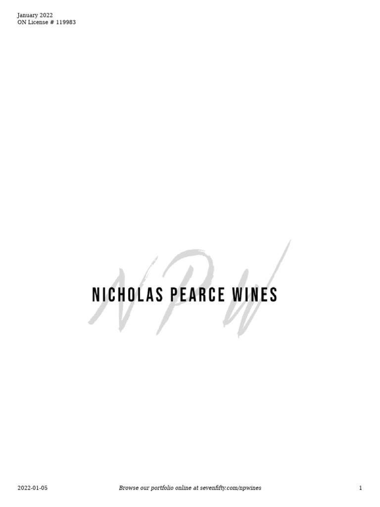 NPW Licensee January Portfolio | PDF | Rose | Grape