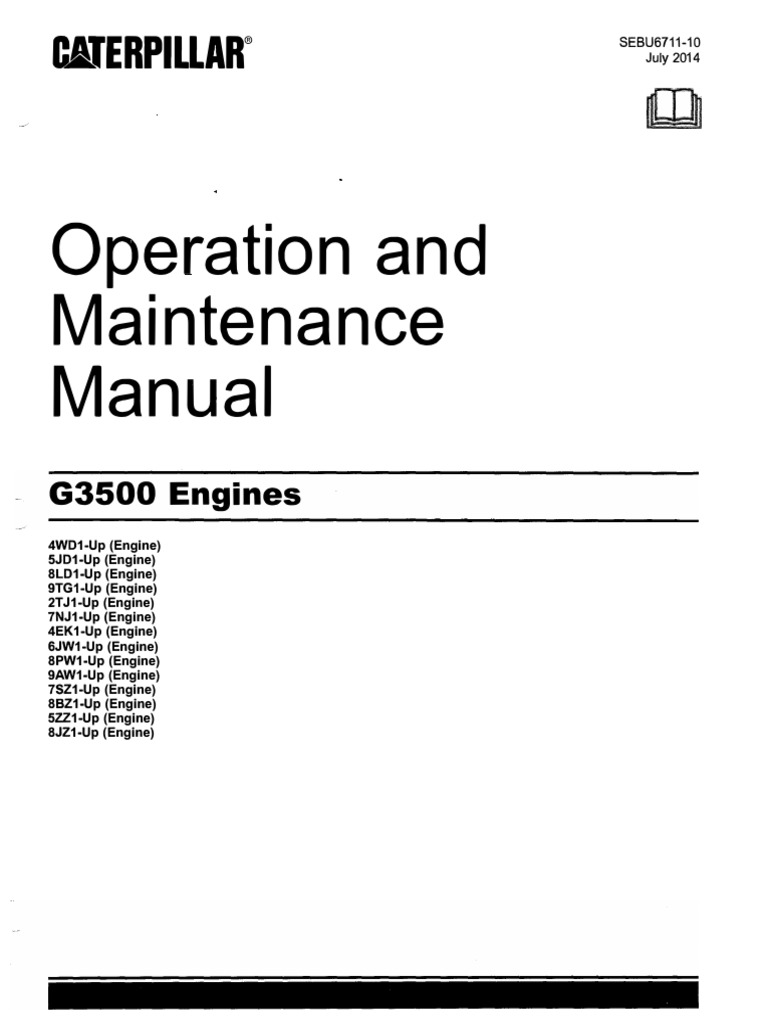 1 CAT O&M Manual G3500 Engine 0 | PDF