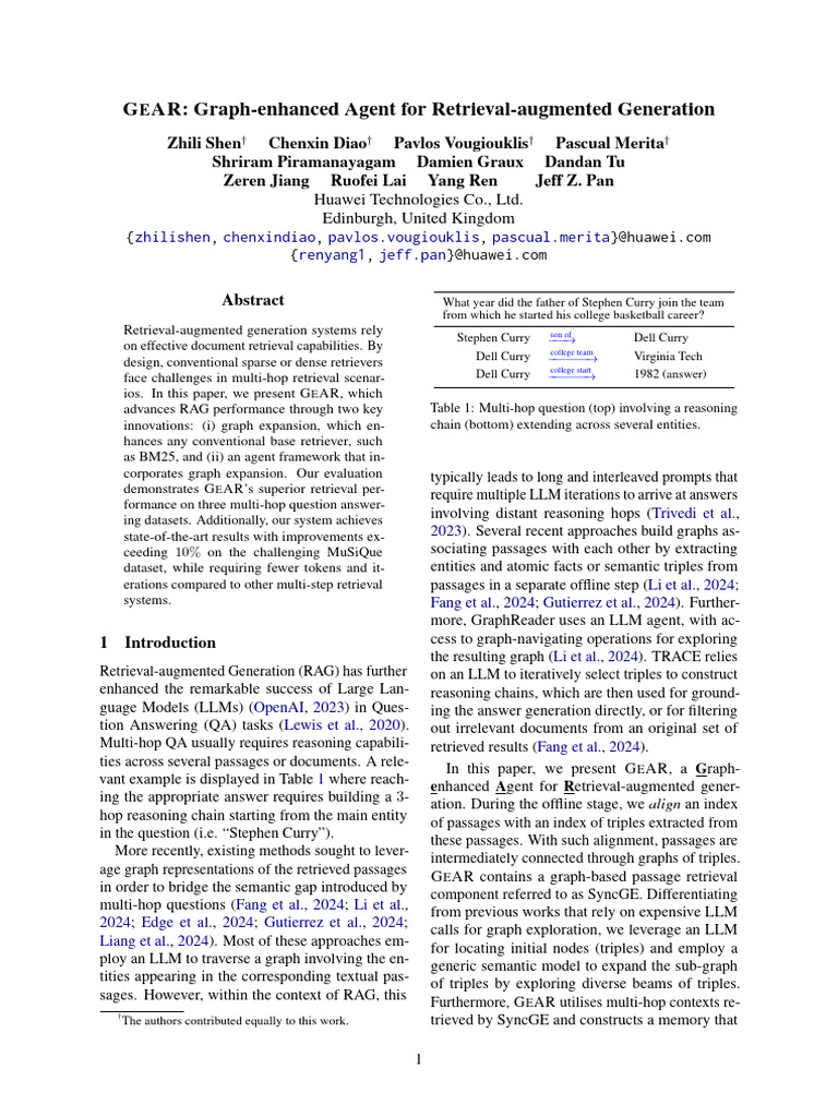GeAR - Graph-Enhanced Agent For RAG | PDF | Information Retrieval ...