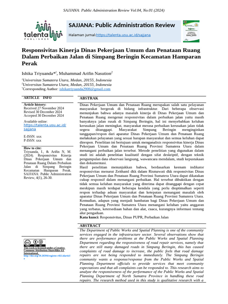 (ISHIKA TRIYUANDA) JURNAL Sajjana.en.Id USU | PDF