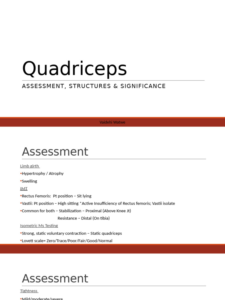Quadriceps | PDF | Knee | Anatomical Terms Of Motion
