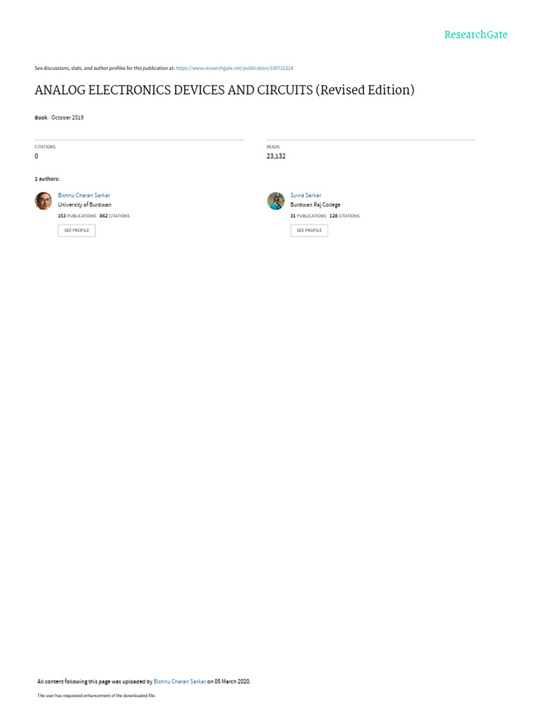 ANALOG_BOOK_ED2_SAMPLE | PDF | Amplifier | P–N Junction