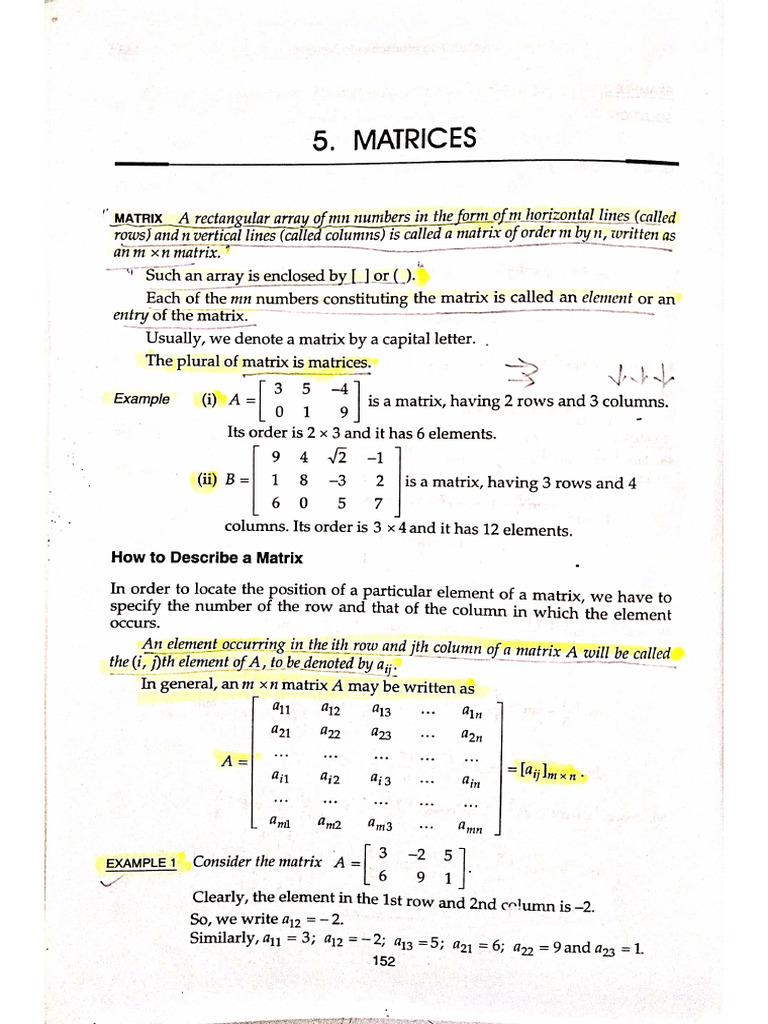 Matrices | PDF