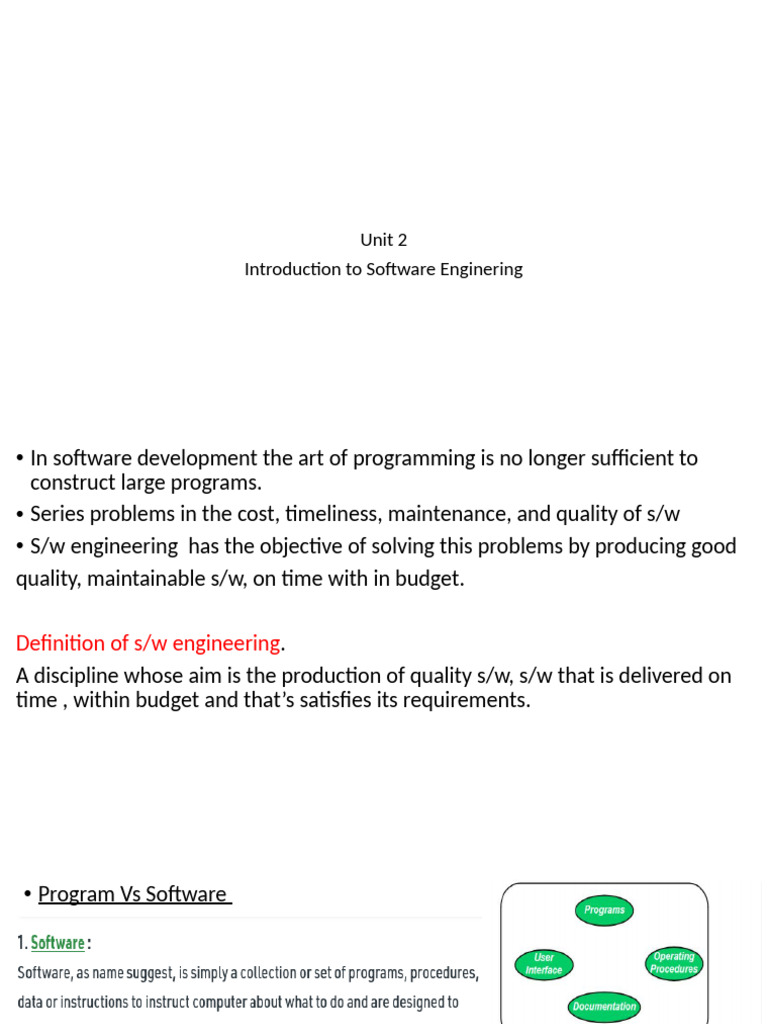 Introduction to Software Engineering Concepts | PDF | Software ...