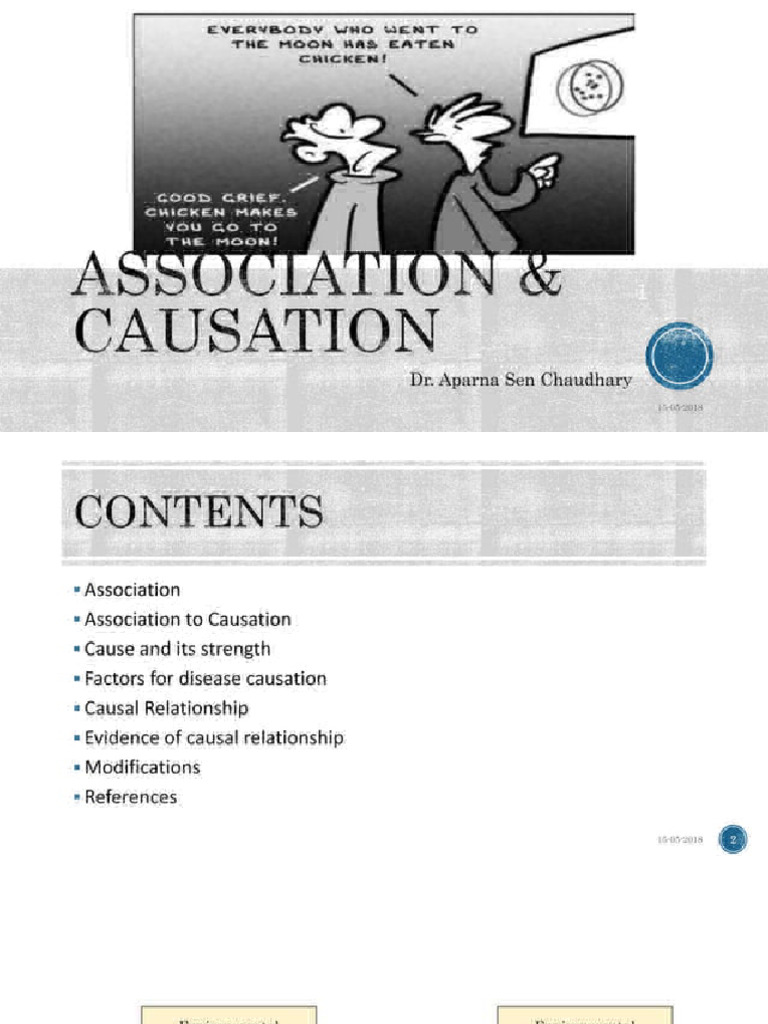 Association and Causation | PDF