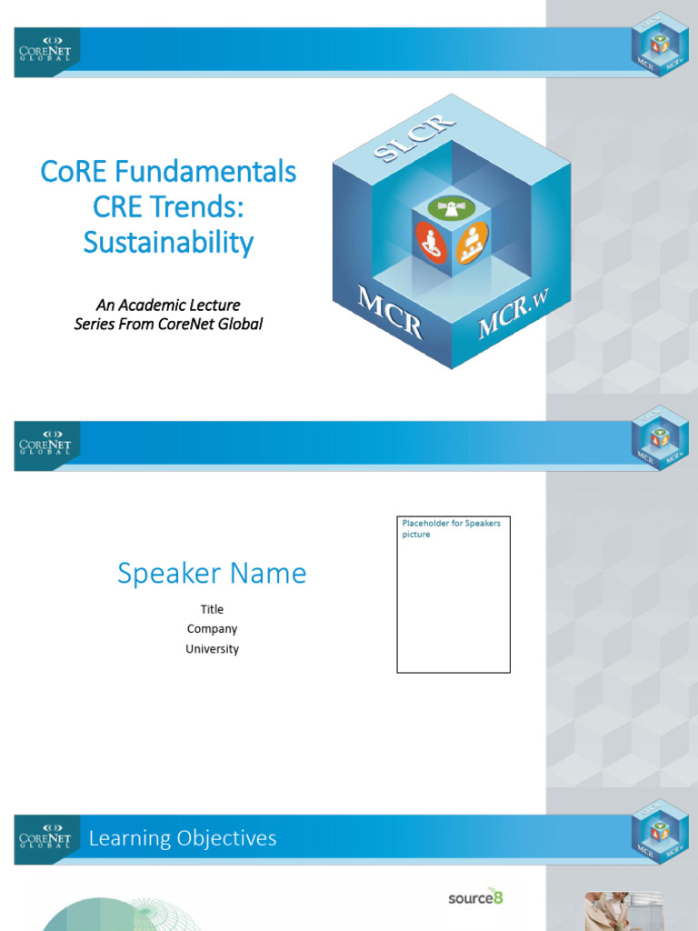 CoRE Fundamentals Sustainability Chapters | PDF