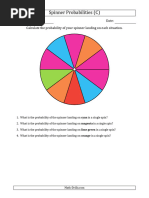 Spinner Probability Exercises and Solutions | PDF | Mathematics ...