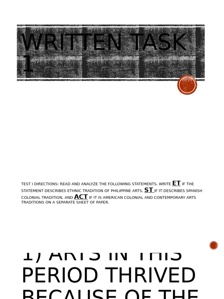 Written task 1 | PDF