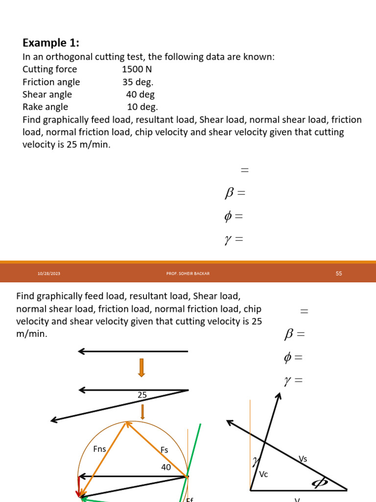 Mechanics of Metal Cutting III | PDF | Force | Applied And Interdisciplinary Physics