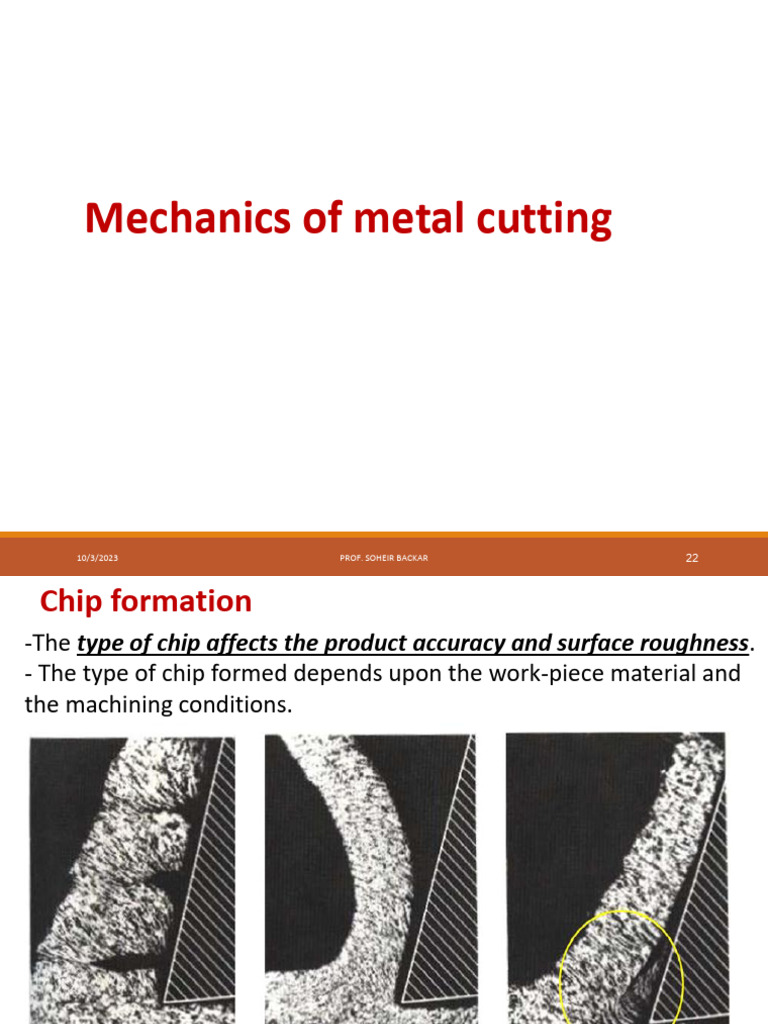 Chip Deformation, Orthogonal Cutting | PDF