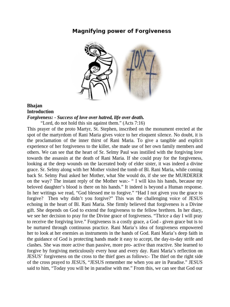 Novena Magnifiying Power of Forgiveness | PDF | Forgiveness | Jesus