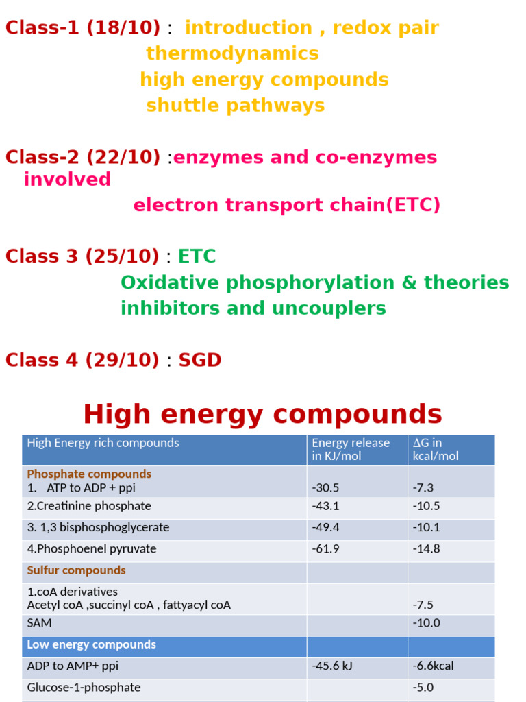 Bio Oxidation Students Copy | PDF | Adenosine Triphosphate | Diet ...
