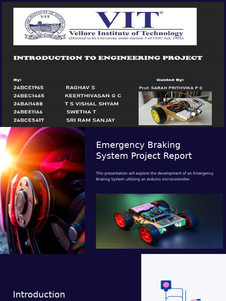 Emergency Braking System Project | PDF | Arduino | Brake