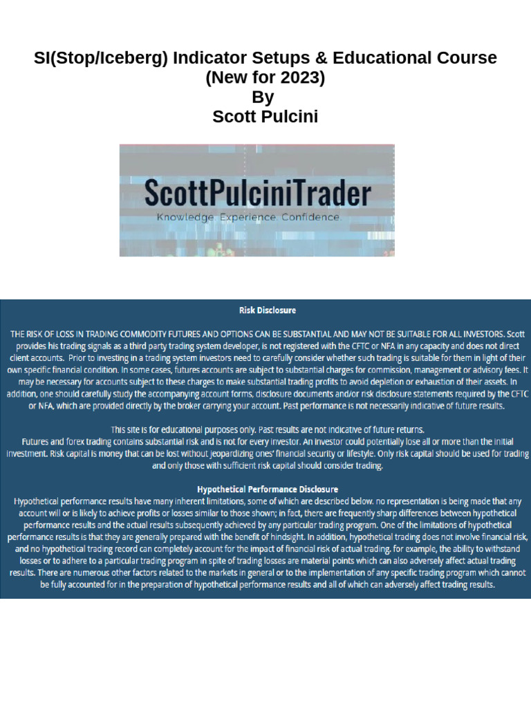 SI Indicator On-Chart | PDF