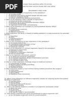 Ergonomics Quiz With Answers | PDF