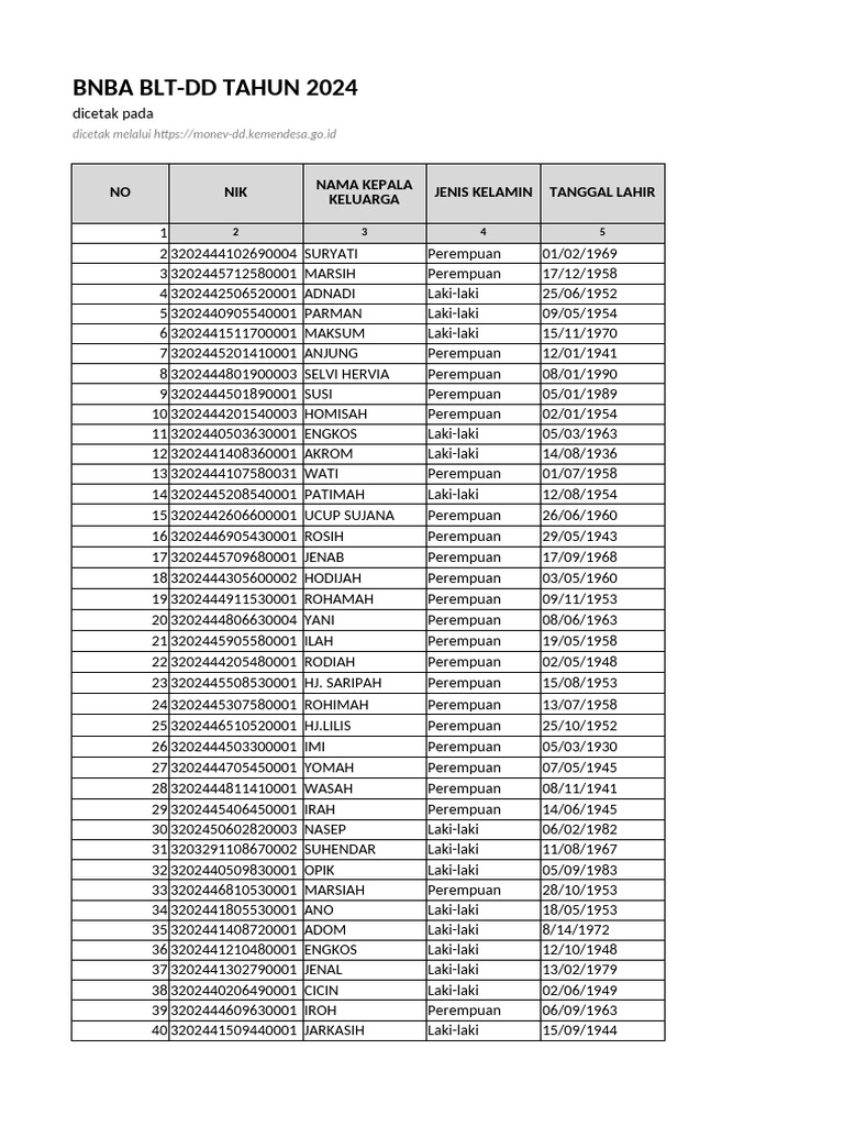 Template Bnba 2024 Cidadap | PDF