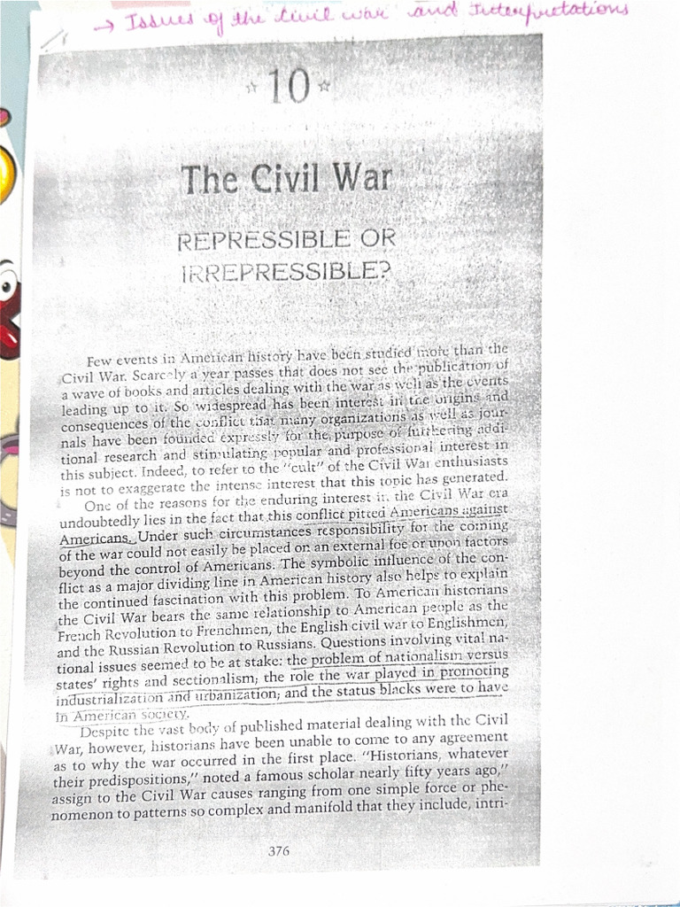 Causes and Interpretations of Civil War | PDF