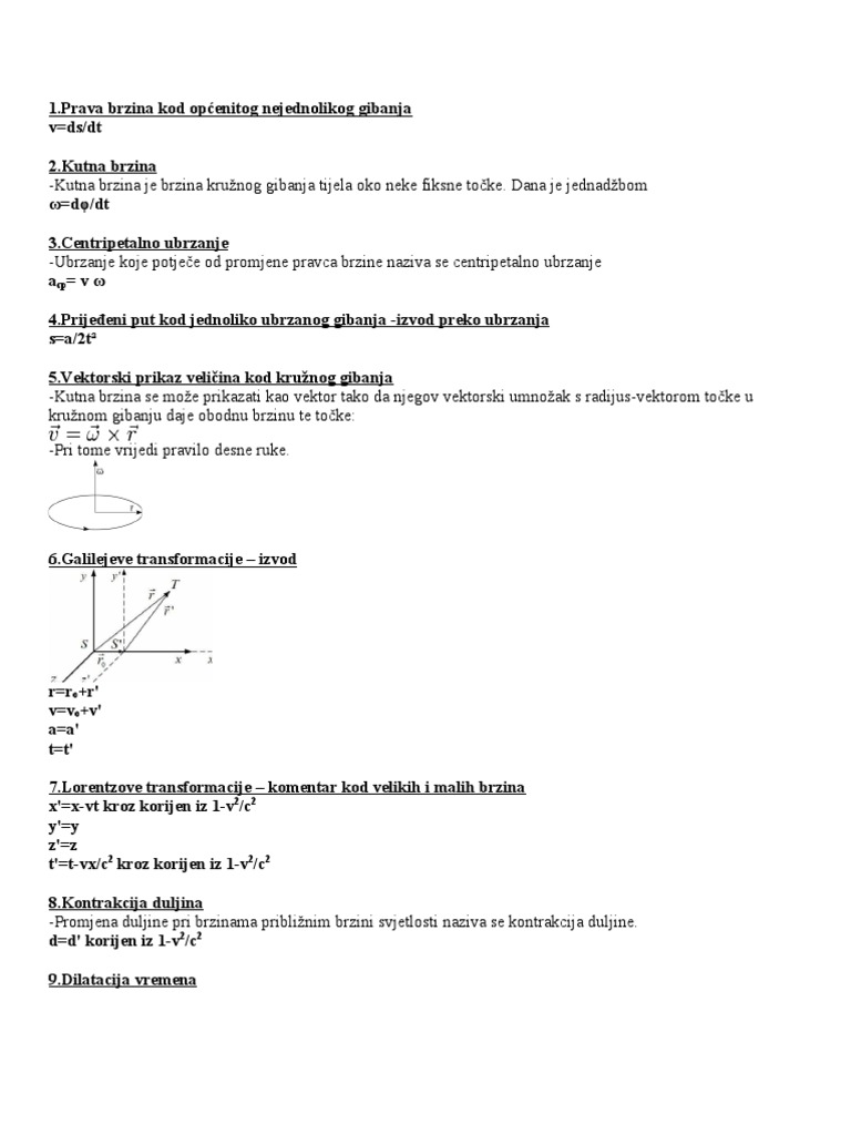 Fizika - Teorija | PDF