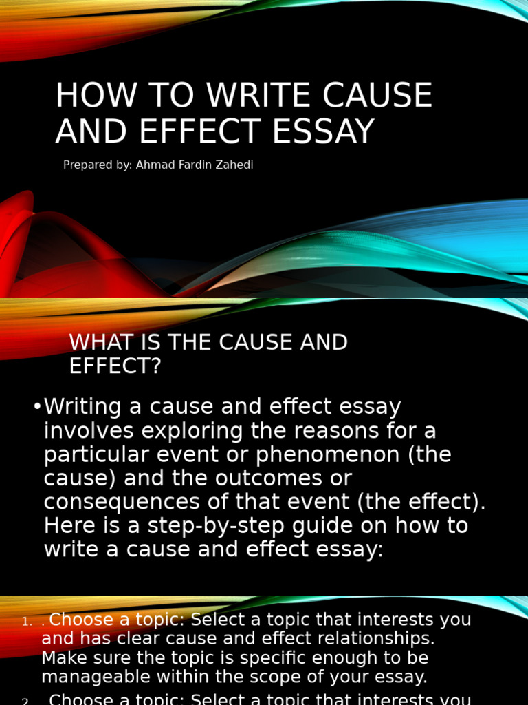How to write cause and effect essay | PDF | Essays | Thesis