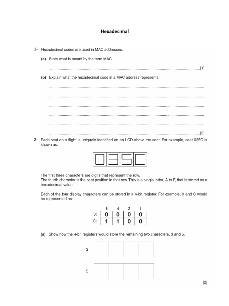 Hexadecimal | PDF