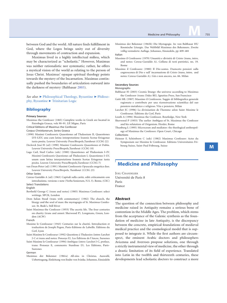Medicine and Philosophy in Encyclopedia | PDF | Aristotle | Science