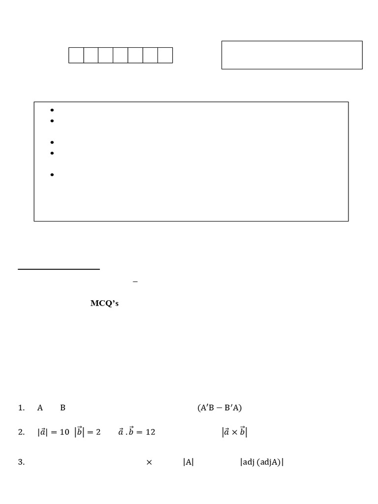 Xii - Mathematics - Set - 2 - QP | PDF | Sphere | Matrix (Mathematics)