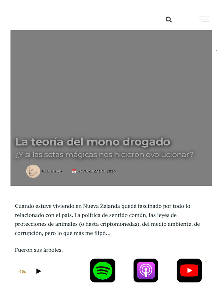 【Teoría Del Mono Dopado】 Nueva Hipótesis Evol - 240328 - 122706 | PDF ...