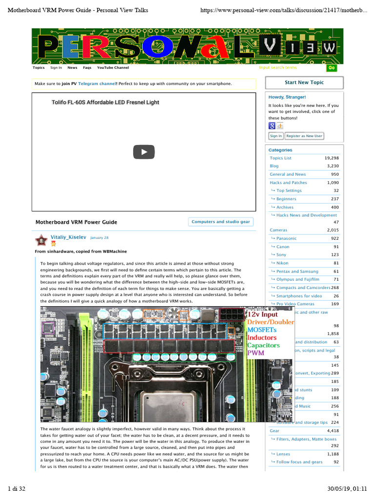 Understanding Motherboard VRM Components | PDF | Inductor | Field ...
