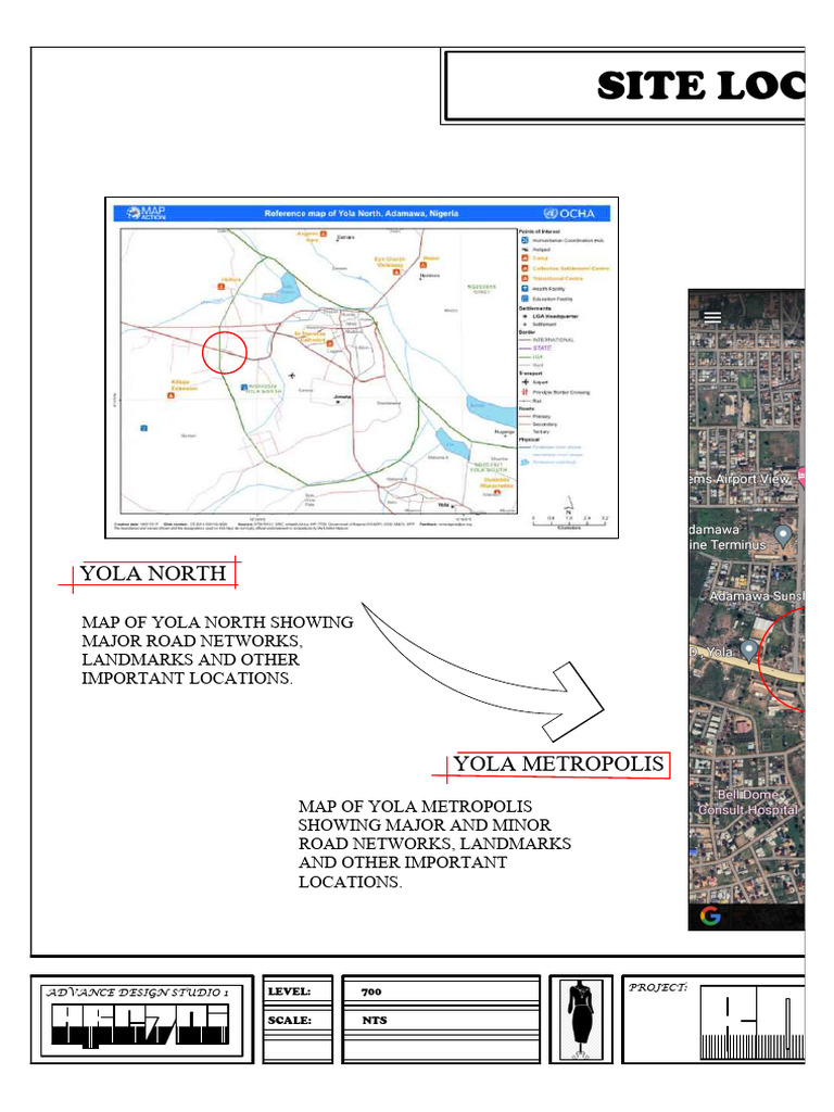 Yola North & Metropolis Road Maps | PDF