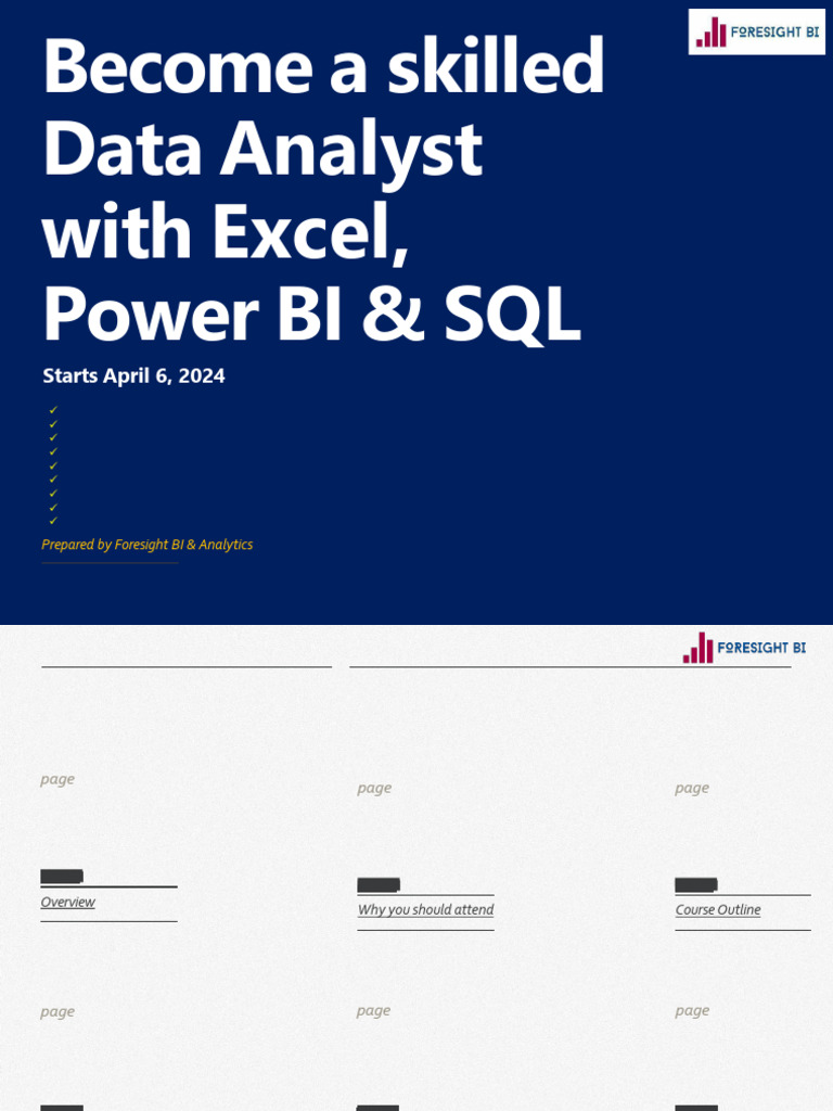 Data Analyst Bootcamp 19 | PDF | Microsoft Excel | Sql