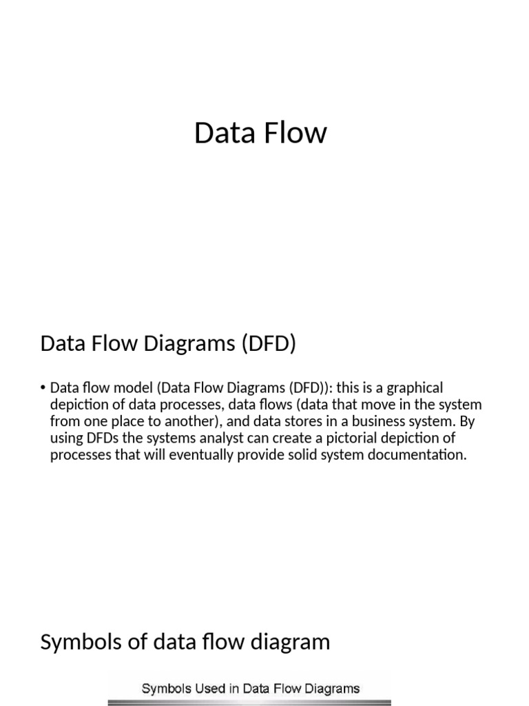 Data Flow Presentation | PDF | Data Model | Software Design