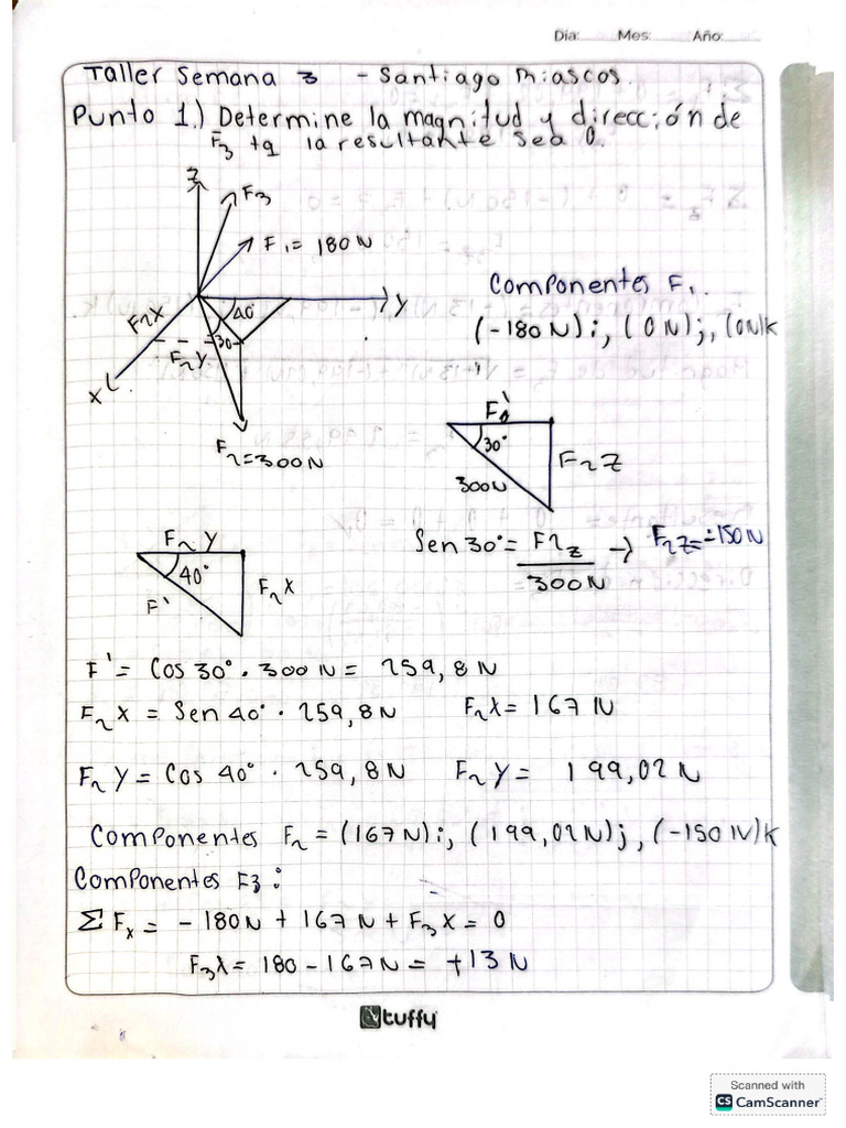 Taller 3 - Estatica | PDF