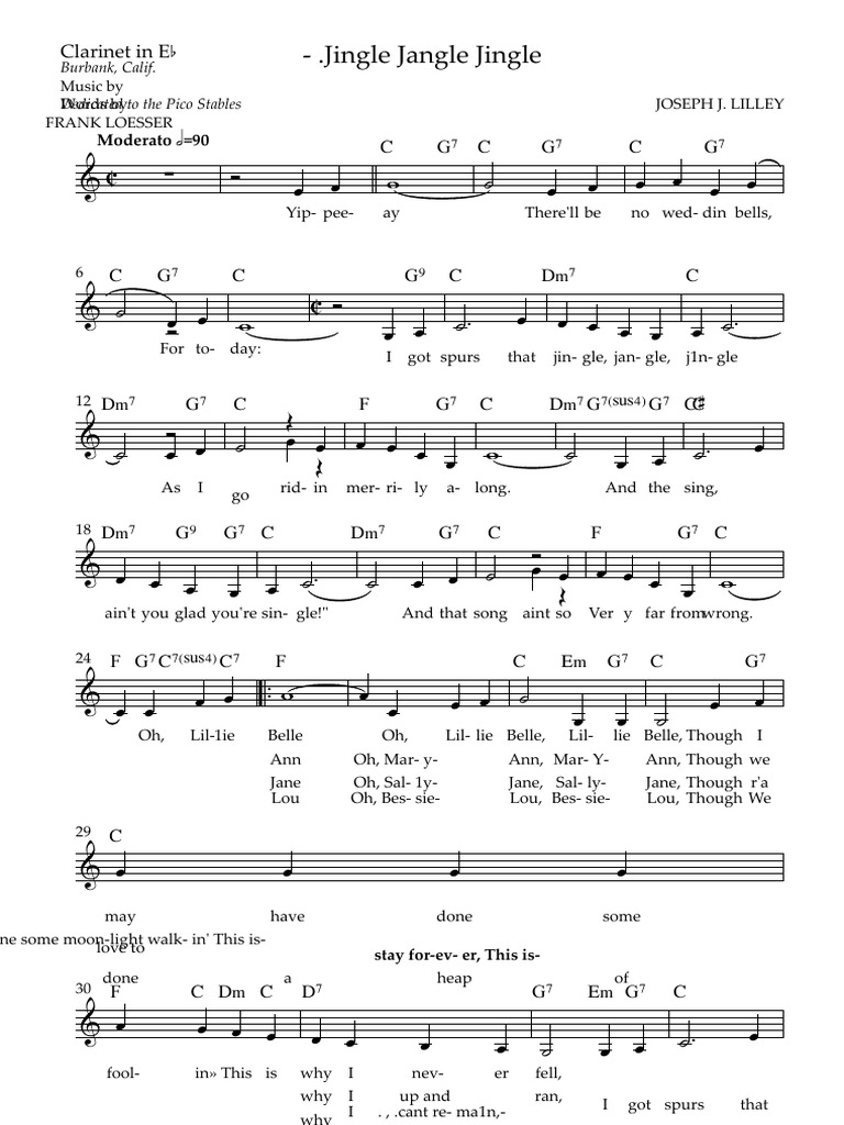 Jingle Jangle Jingle - Parts | PDF