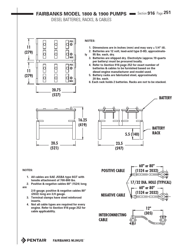 Accessories Batteries Diesel Fire Pump | PDF | Galvanic Cells | Battery ...