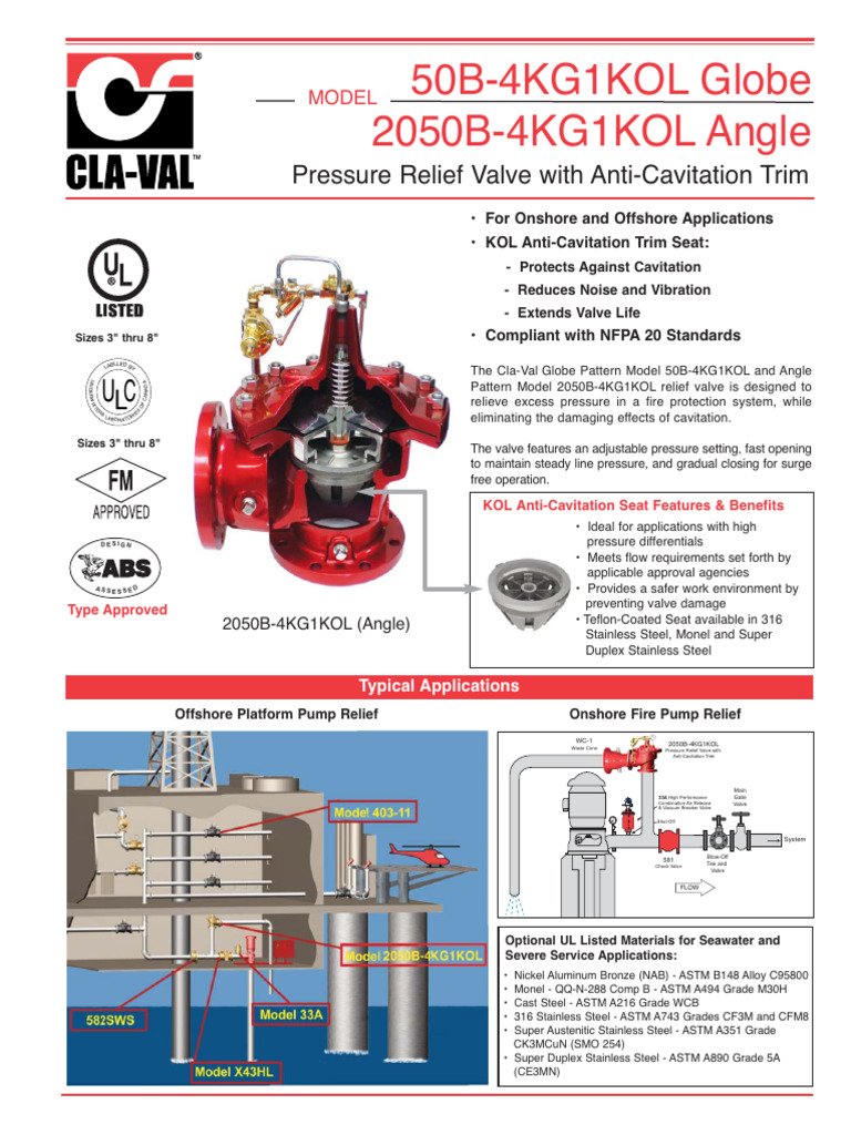 Brosure MRV & PRV CLA VAL | PDF | Valve | Stainless Steel