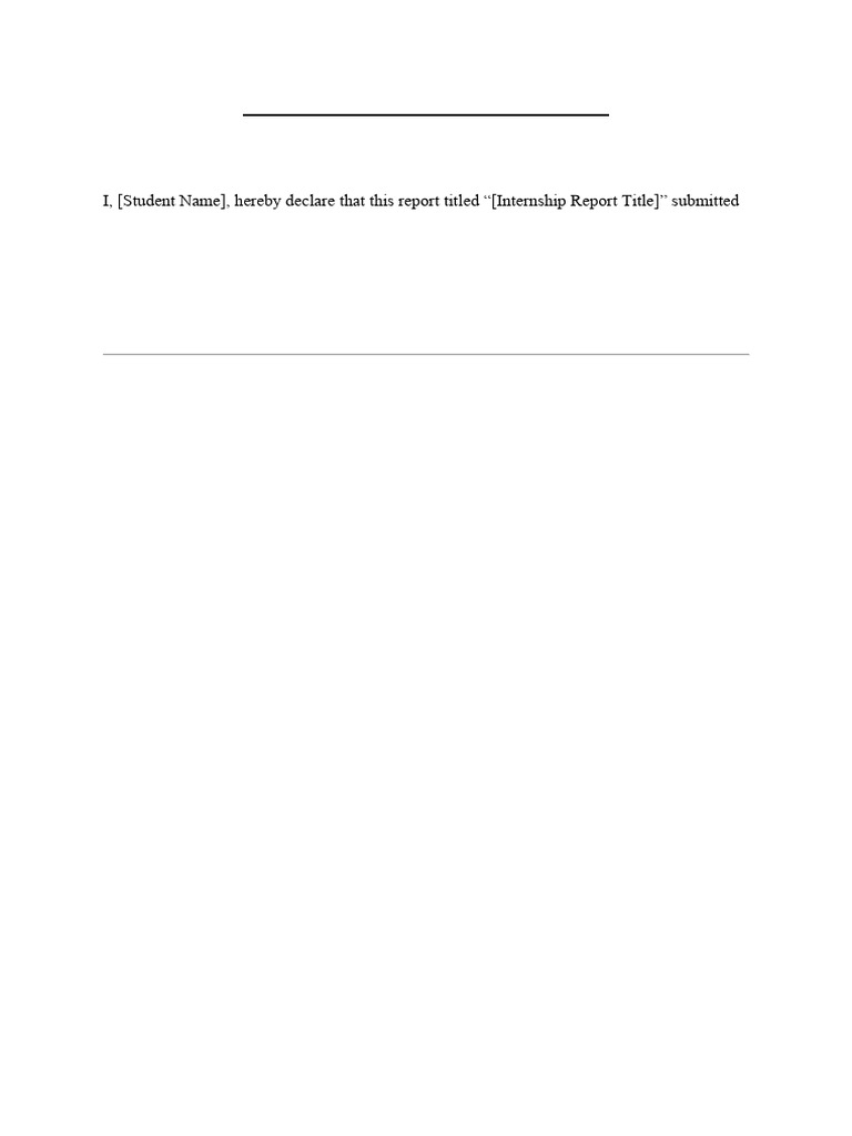 Summer Internship Report Template | PDF | Sampling (Statistics ...