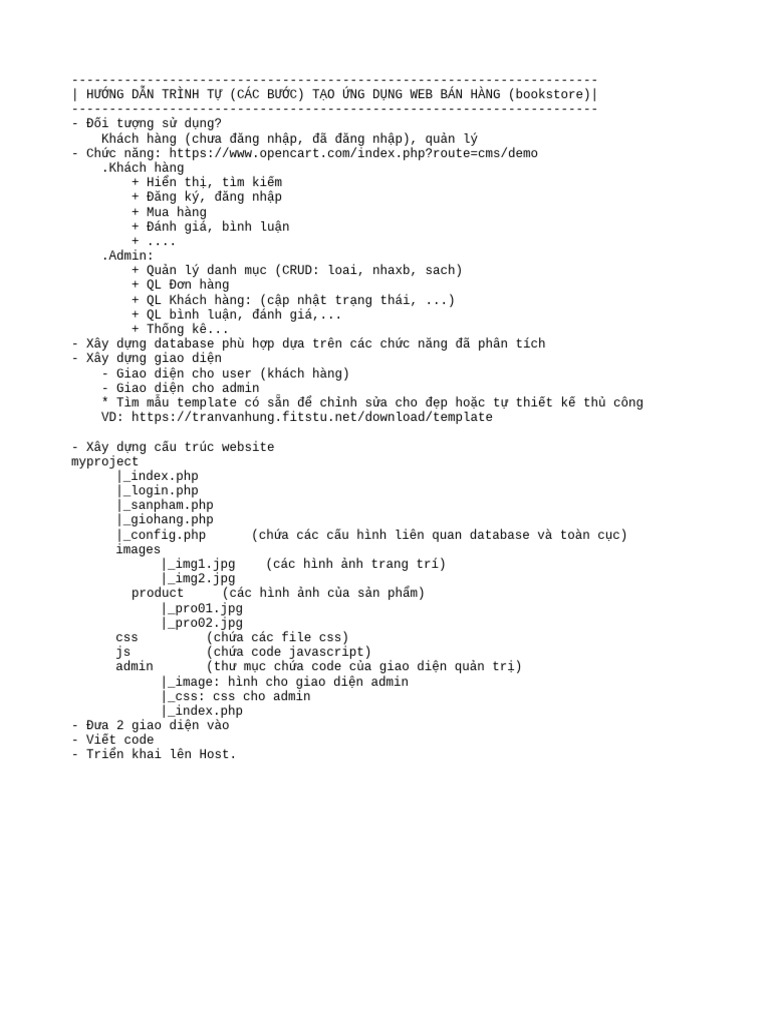HD Các Bư C T o NG D NG Web | PDF