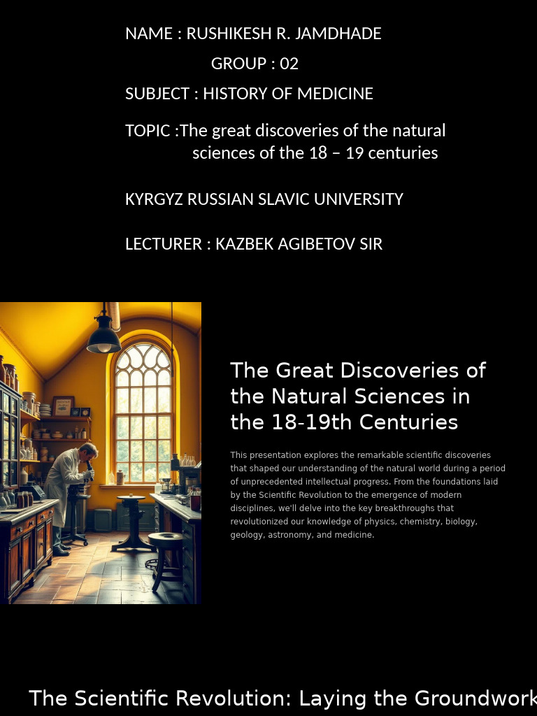 19th Century Scientific Breakthroughs | PDF | Science | Natural Sciences