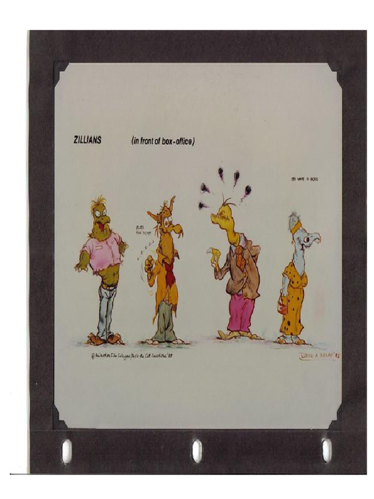 Felix The Cat The Movie (1988) Production Drawings, Cels, Model Sheets ...