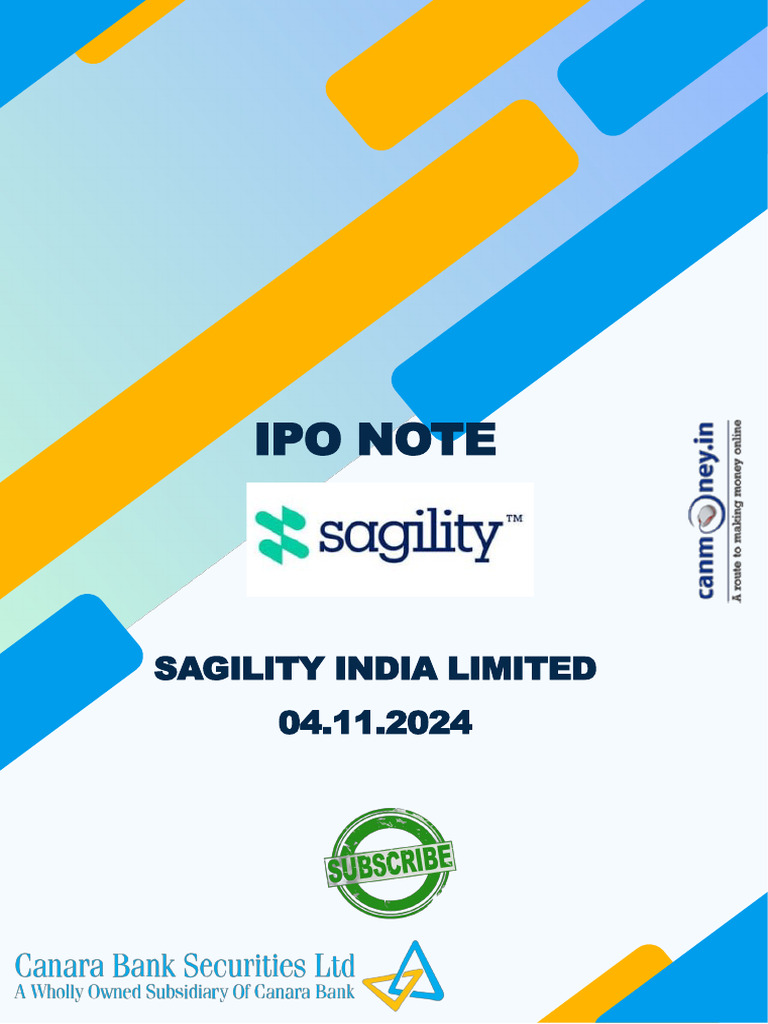 Sagility India IPO Details | PDF | Equity (Finance) | Expense