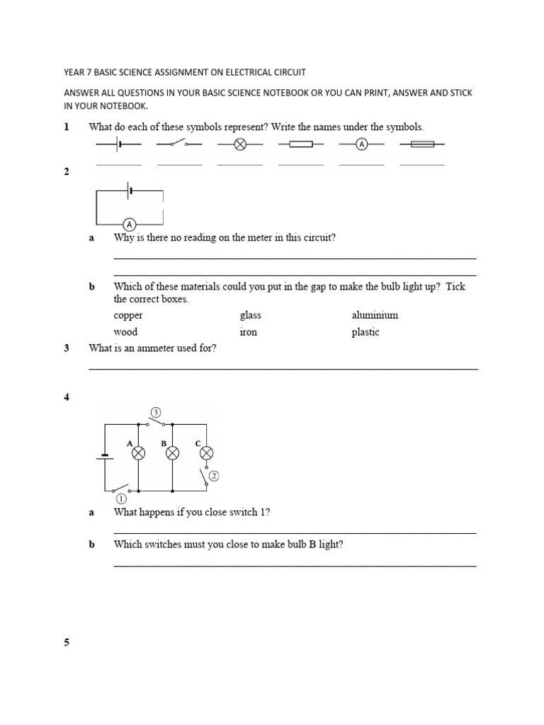 Electrical Circuit Question | PDF