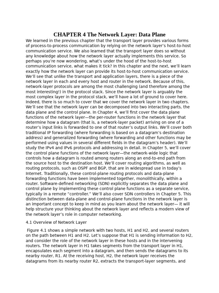 CHAPTER 3 Transport Layer (AutoRecovered) | PDF | Router (Computing) | Computer Network