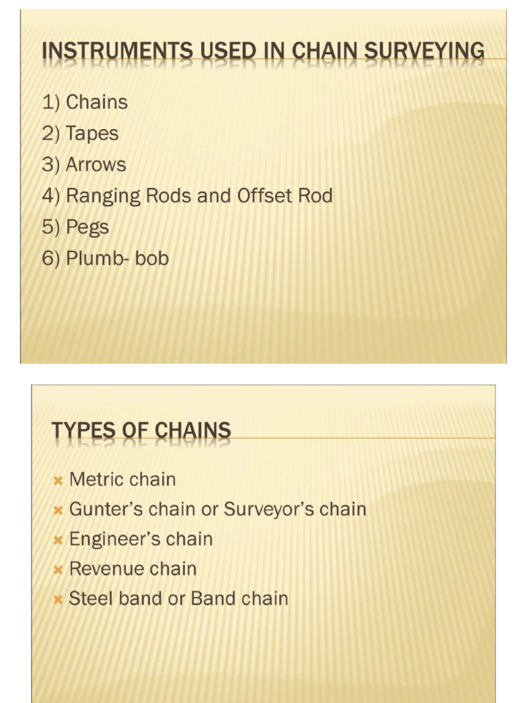 Chain Surveying | PDF