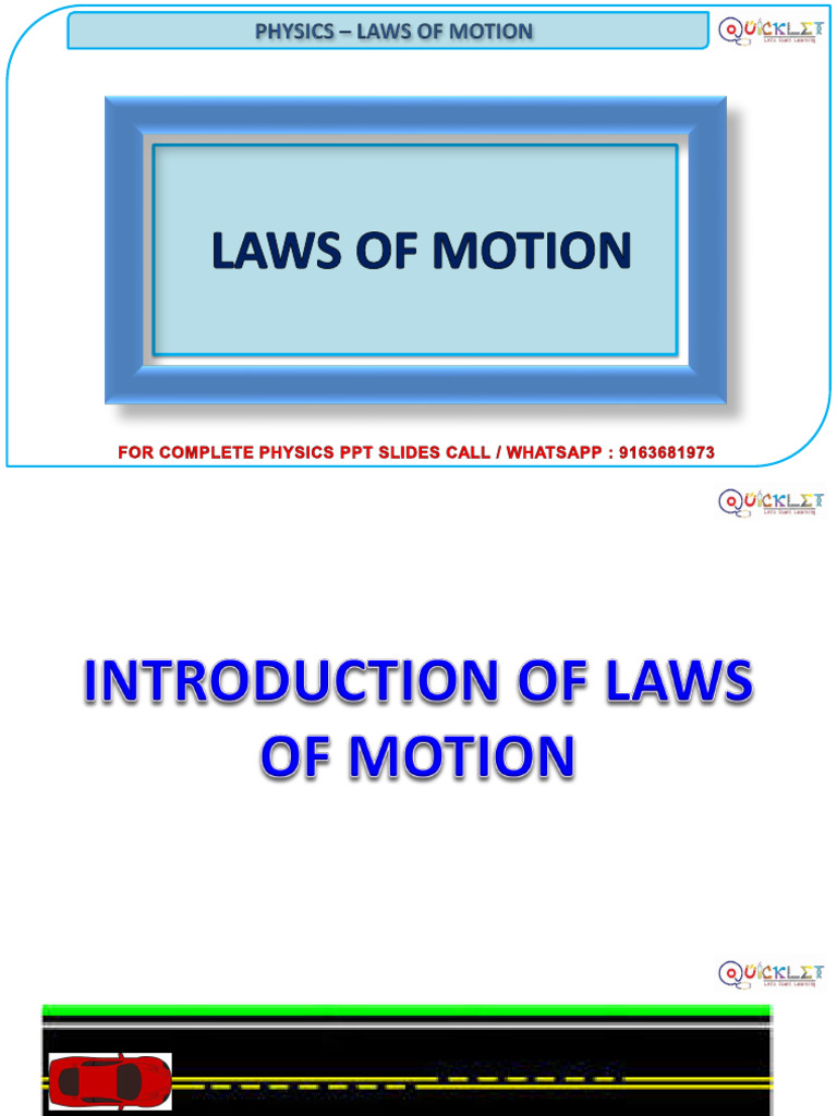 Laws of Motion | PDF | Force | Inertia