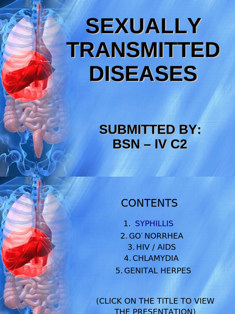 Sexually Transmitted Diseases | PDF | Sexually Transmitted Infection ...